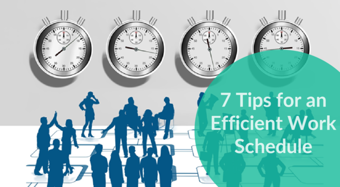 7 Tips For Creating An Efficient Small Business Work Schedule | Bookafy